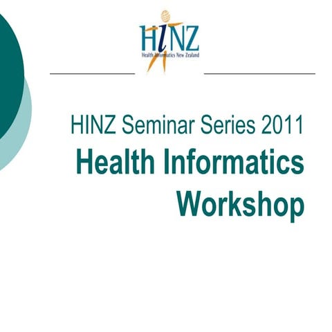 Health Informatics Education Workshop | PPTX