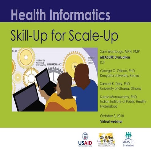 Health Informatics: Skill up for Scale up | PPTX