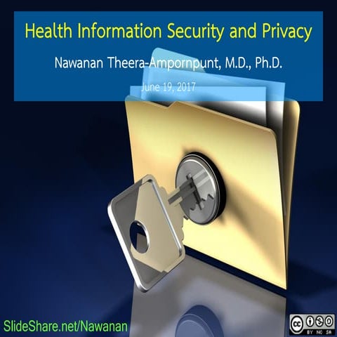 Health Information Security and Privacy (June 19, 2017) | PDF