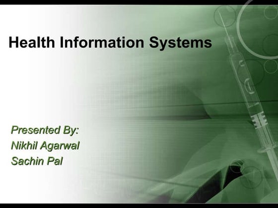 Health information systems (his) | PPTX | Technology & Computing