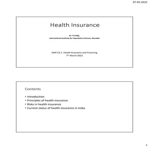 Health insurance | PDF