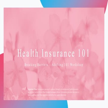 Health Insurance in medical system 101 PPT.pdf