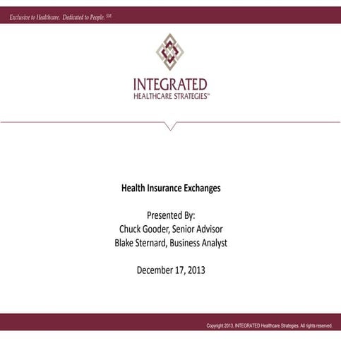 Health Insurance Exchanges | PPTX