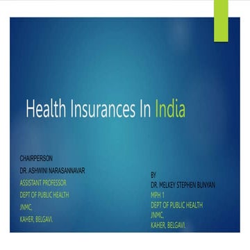 Health Insurances In India.pptx