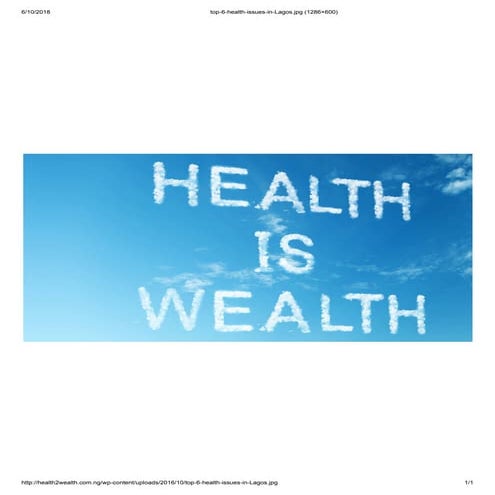 Health is wealth | PDF