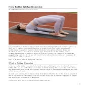 Healthlifeline1.com how to do bridge exercise