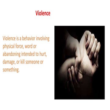 Causes and effects of violence | PPTX