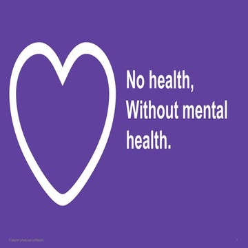 No health without mental health | PPTX