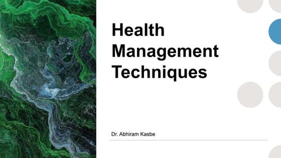 health management principles and methods | PPTX