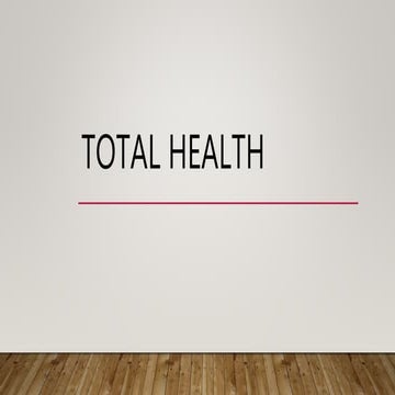 Health message | PPTX