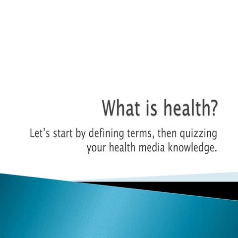 What is health? | PPT