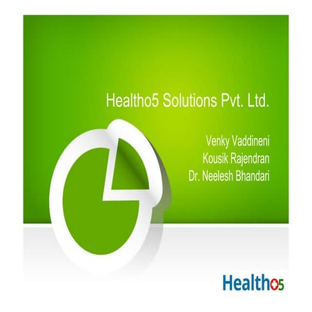 Digital Tools and Solutions for Healthcare and Pharma from Healtho5 | PDF