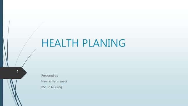 Health Planning Steps Community Health Nursing.pptx