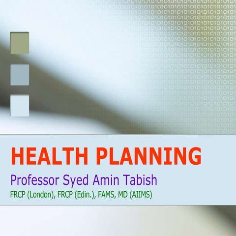 HEALTH PLANNING.ppt
