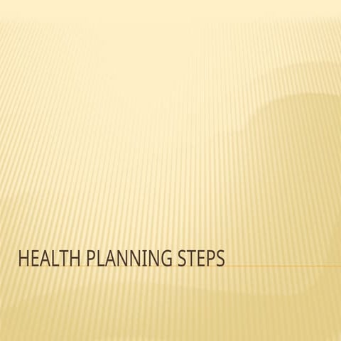 Health planning | PPT