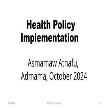 HPA Training - Health Policy Implementation.pptx