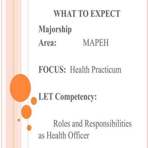 Health Practicum.powerpoint presentation | PPT
