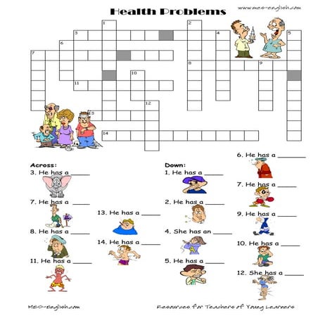 Healthproblem crossword | PDF