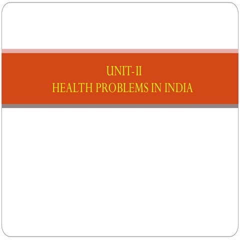 Health problems in india | PPTX
