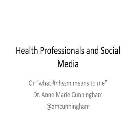 How can social media make you a better medical educator? | PPTX