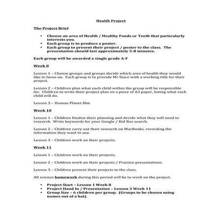 Health project | PDF