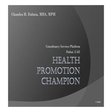 Health Promotion Champion | PDF