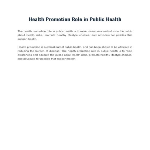Health Promotion Role in Public Health.pdf