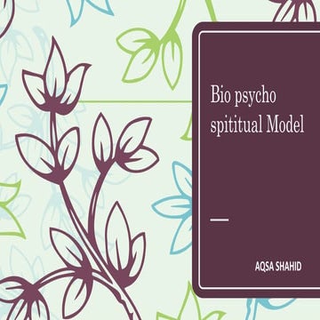Bio spiritual Model | PPTX