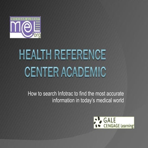 Health Reference Center Academic: How to Search | PPT | Search | Internet