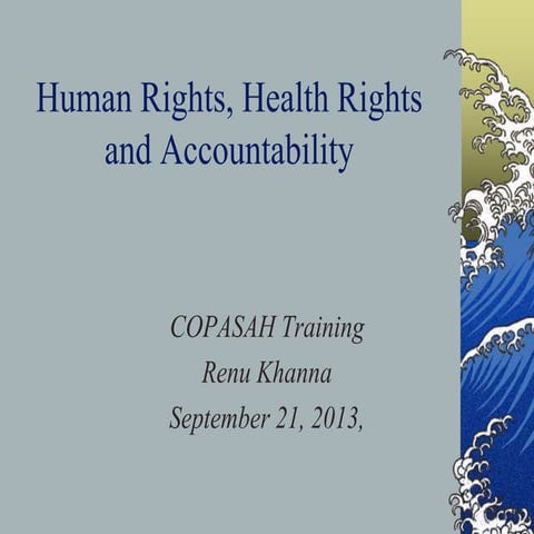 Health rights, accountability and human rights | PPTX