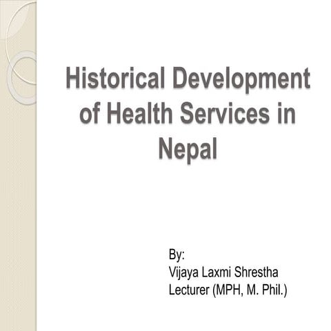 Unit - 1 Health Services (BPH306.1 - HSMN) Part 1 & 2 | PPT