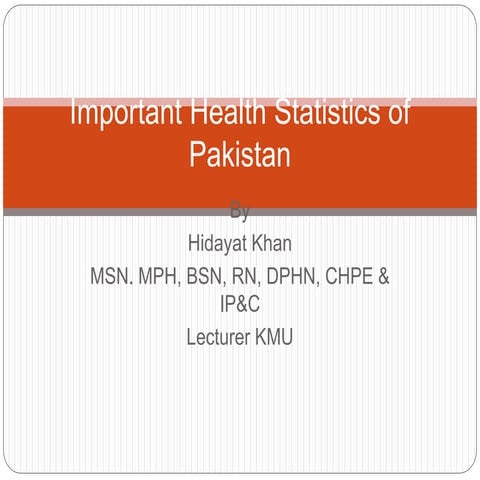 Health Statistics .pptx