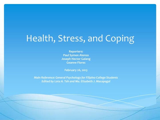 Stress and Coping Strategies | PPT