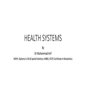 Health system functions and structure | PDF