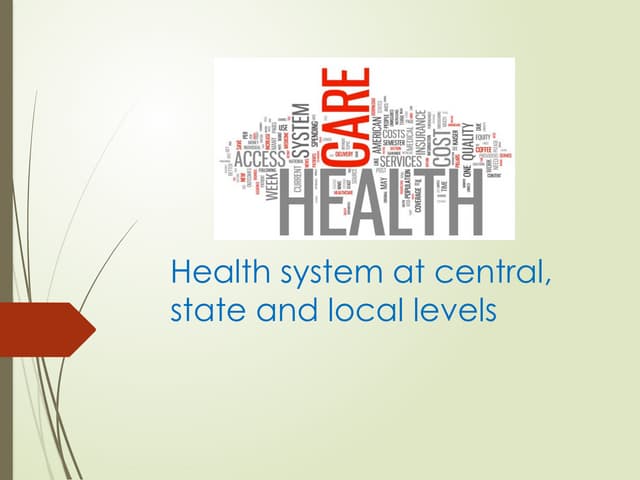 Health care delivery system national and state level ppt | PPTX
