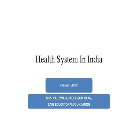 Health system in india | PDF