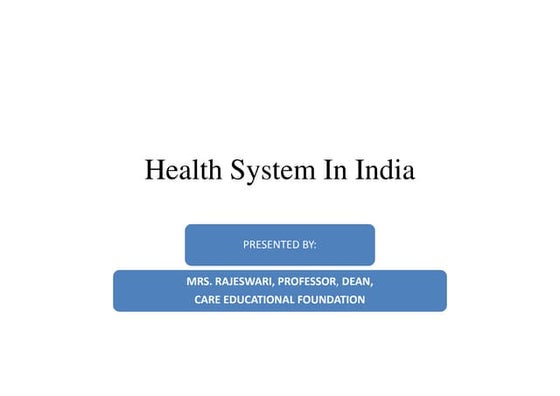 Health problems in india | PPT