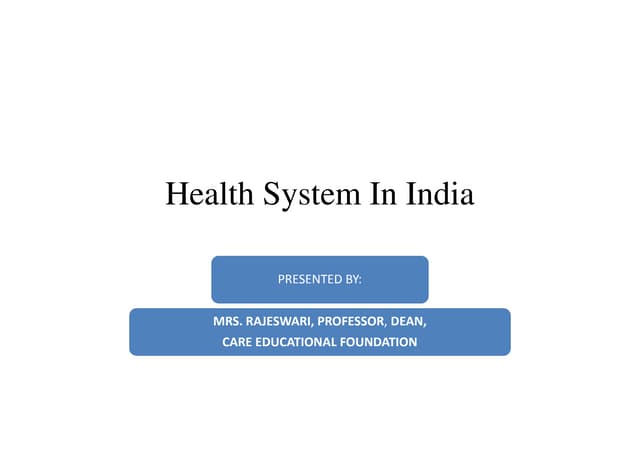 Health care delivery system national and state level ppt | PPTX