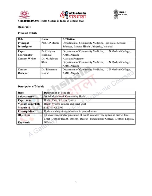 Responsibilities of district health officers | PDF