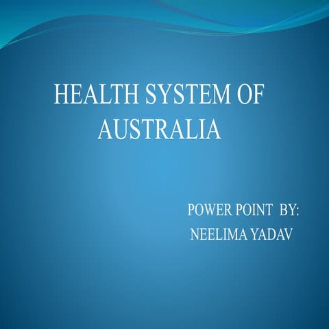 Health system of Australia | PPTX