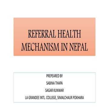 Health system referral | PPTX