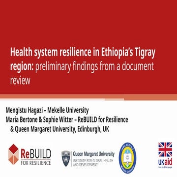 Health system resilience in Tigray_doc review.pptx