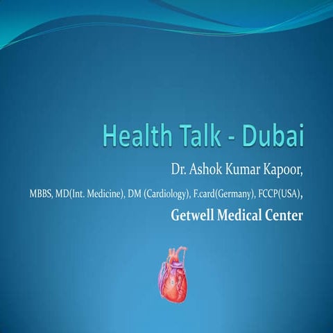 Health Talk in Dubai | PPTX