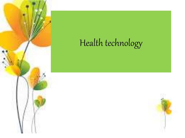 Health Technology Assessment | PPT