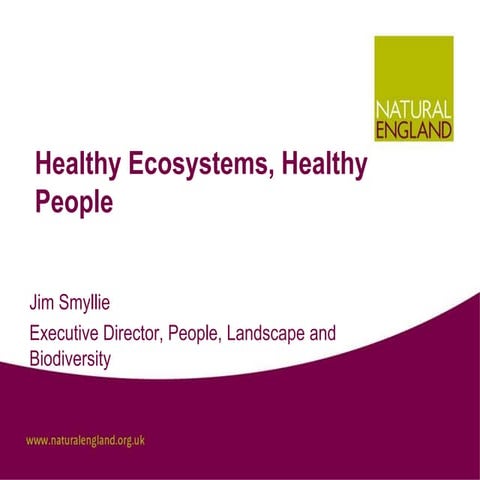 Healthy Ecosystems, Healthy People | PPTX