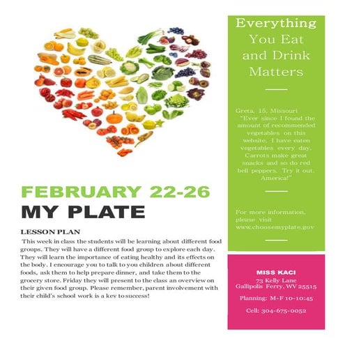 Healthy food memo | DOCX