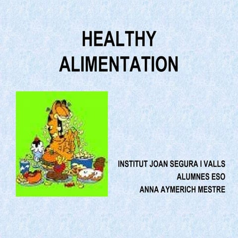 Healthy alimentation | PPT
