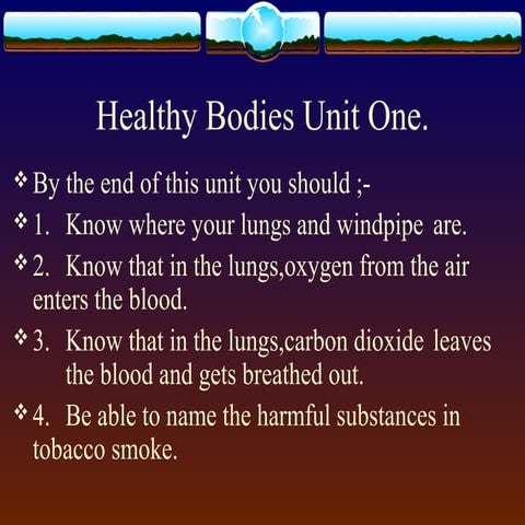 Healthy bodies - Healthy Lung | PPT