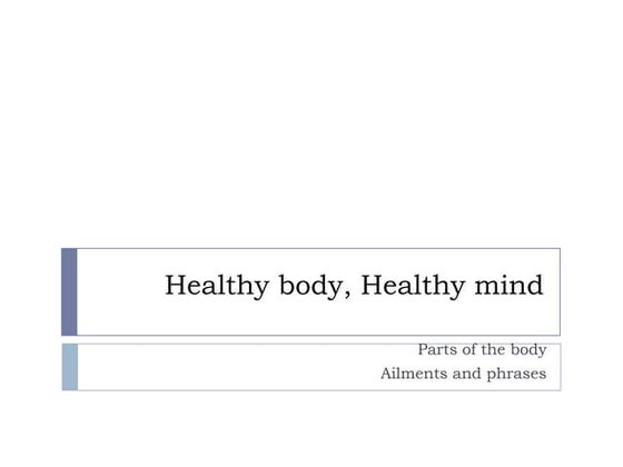 Vocabulary Body | PPT