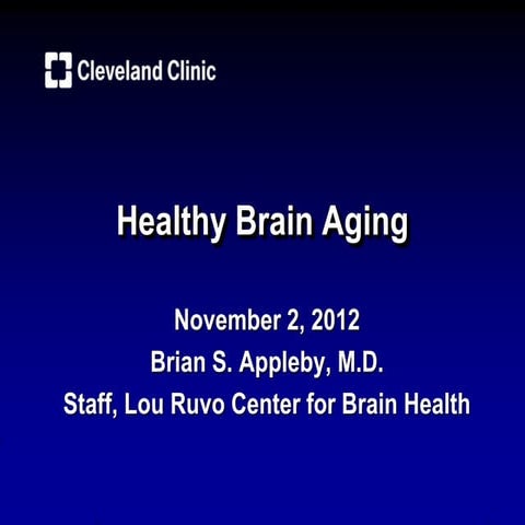 Healthy Brain Aging Pptx